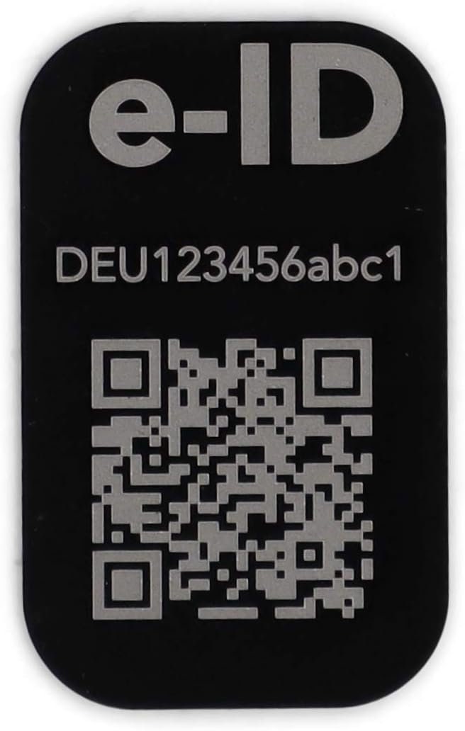 Engraving Heroes - Drone License Plate E-id, 31 X 19 Mm With QR Code ...