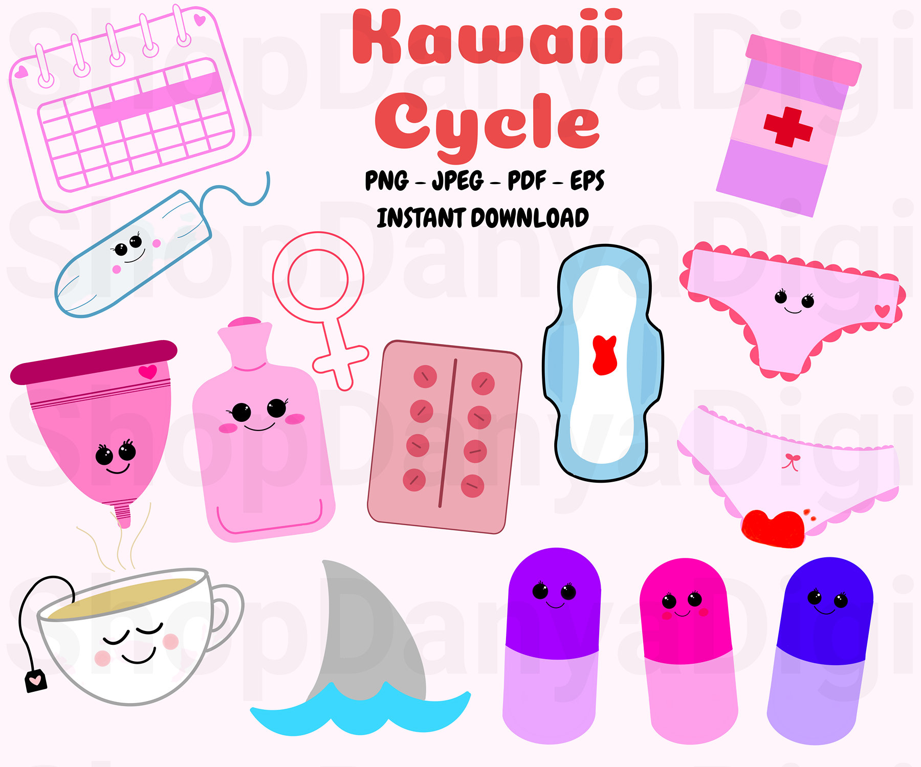 Menstrual Period Clipart