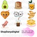 Kawaii Breakfast Clipart Cute Kawaii Clipart Cartoon Food With PNG, PDF ...