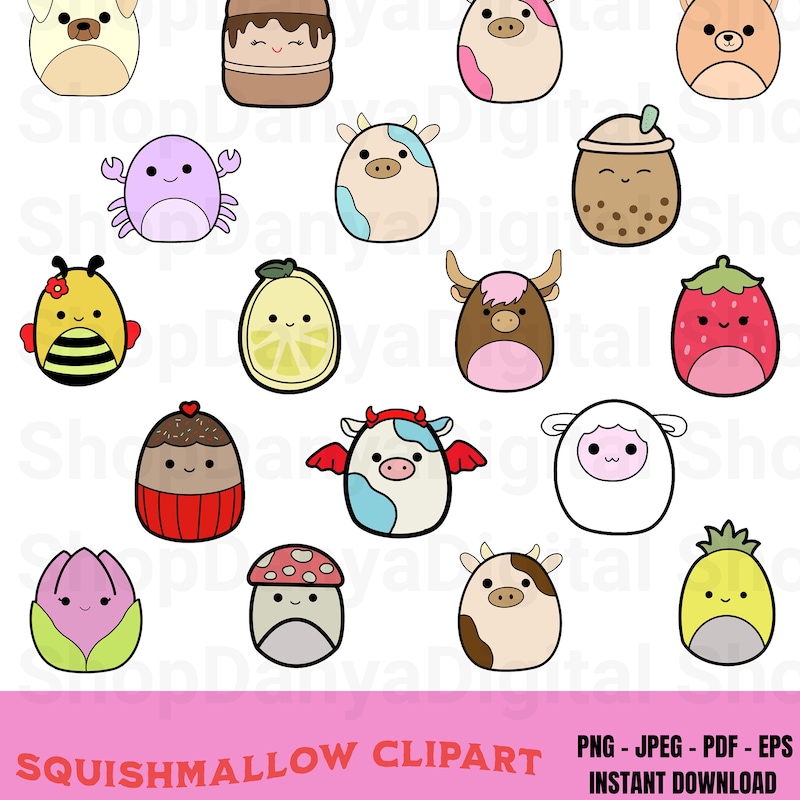 Squishmallow Svg - Etsy