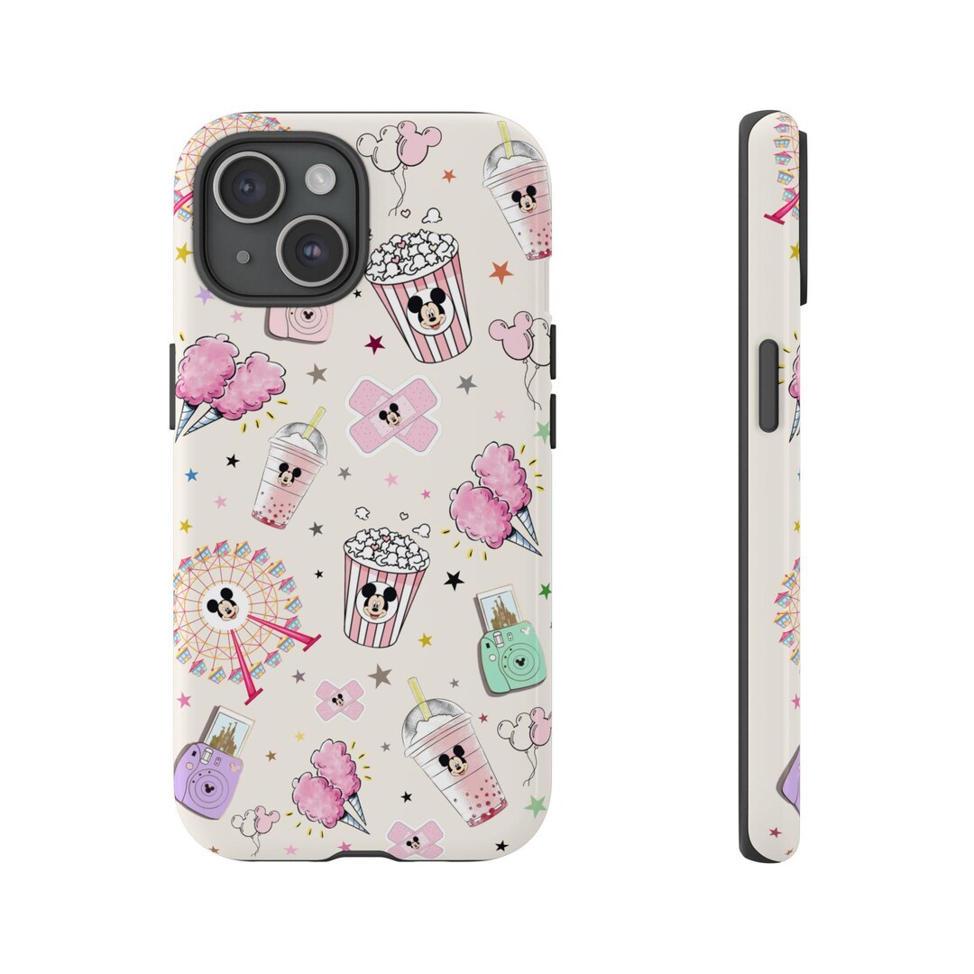 Disney Snacks Phone Case, Mickey Mouse Phone Case, Samsung S24 Phone ...