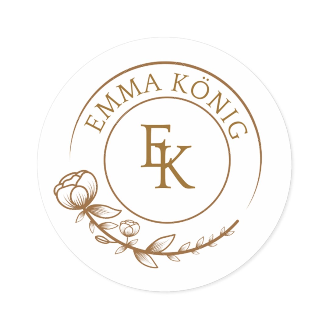 Initial Stickers, Logo Stickers - Etsy