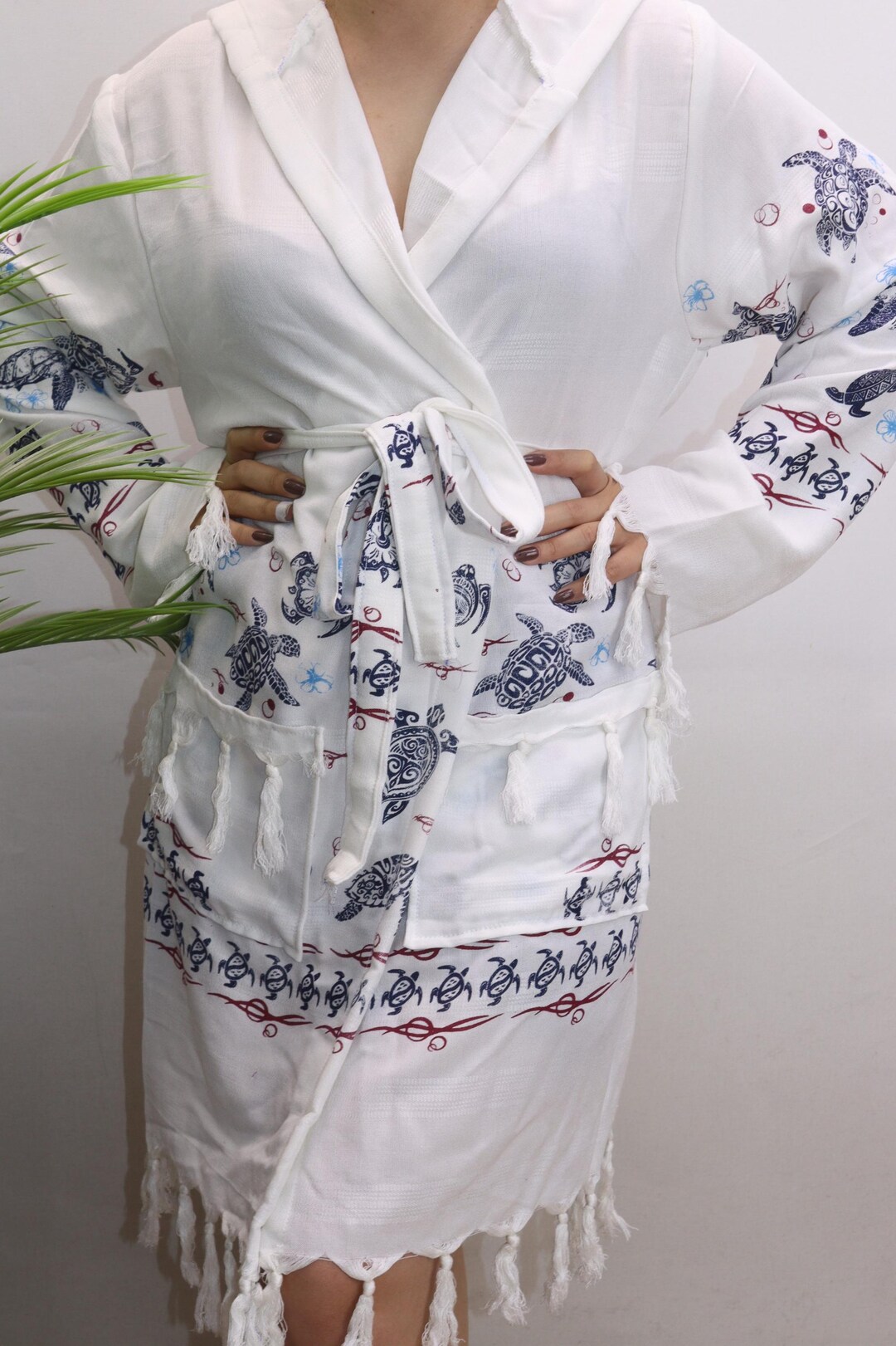 Unisex Robe, Robe for Men, Morning Gown, Dressing Gown, Turkish Cotton ...