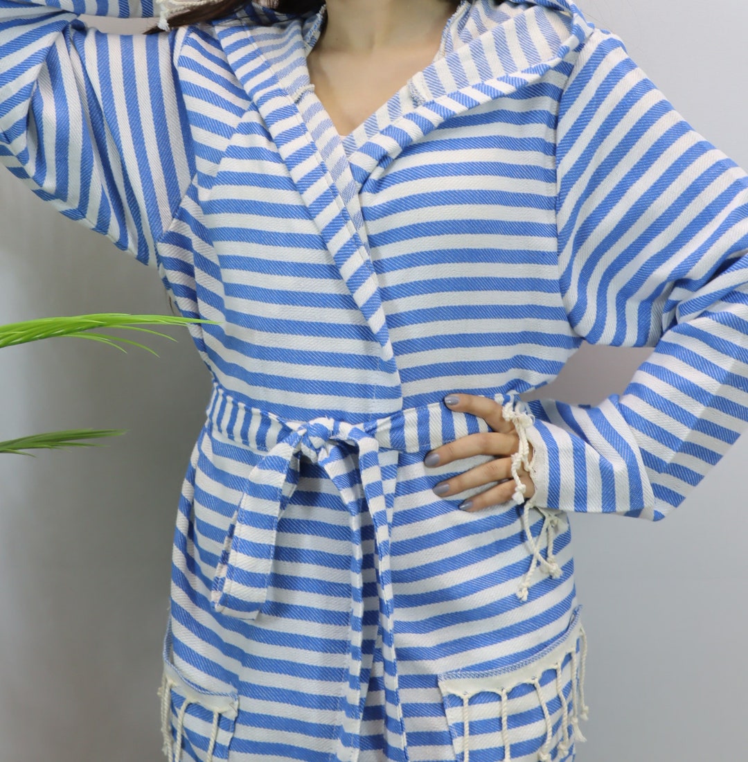 Unisex Robe, Robe for Men, Morning Gown, Dressing Gown, Turkish Cotton ...