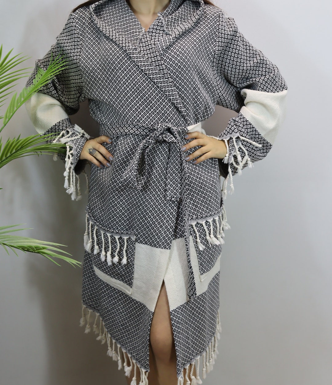 Robe for Man, Morning Gown, Dressing Gown, Turkish Bath Robe, Cotton ...