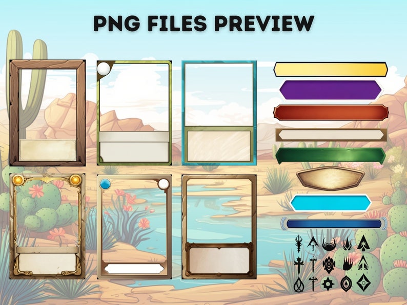 TCG Cartoon Card Template | TCG Game | PNG Files | Digital Product - Etsy