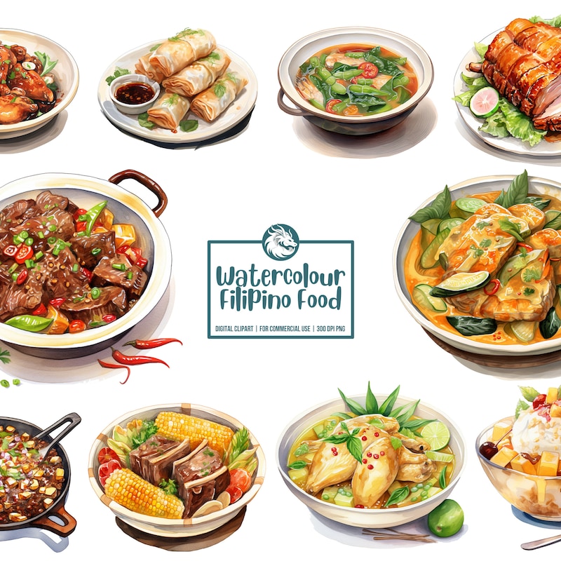 Filipino Foods Clip Art - Etsy