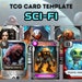TCG Sci-fi Card Template | TCG Game | PNG Files | Digital Product - Etsy