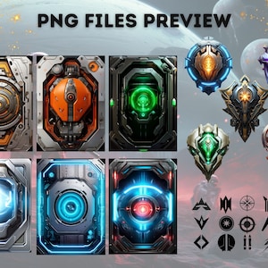 TCG Sci-fi Card Template | TCG Game | PNG Files | Digital Product - Etsy