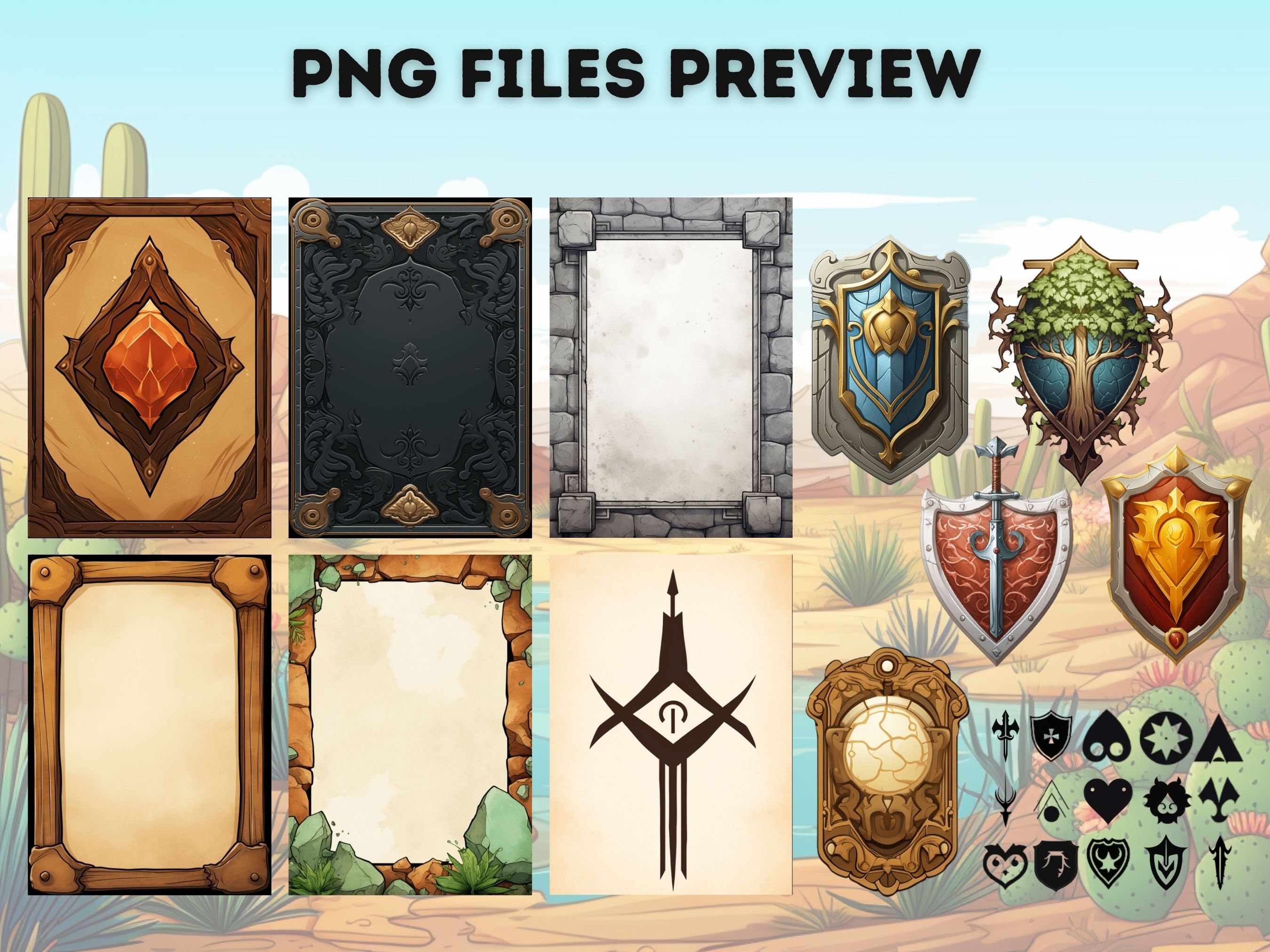 TCG Cartoon Card Template | TCG Game | PNG Files | Digital Product - Etsy