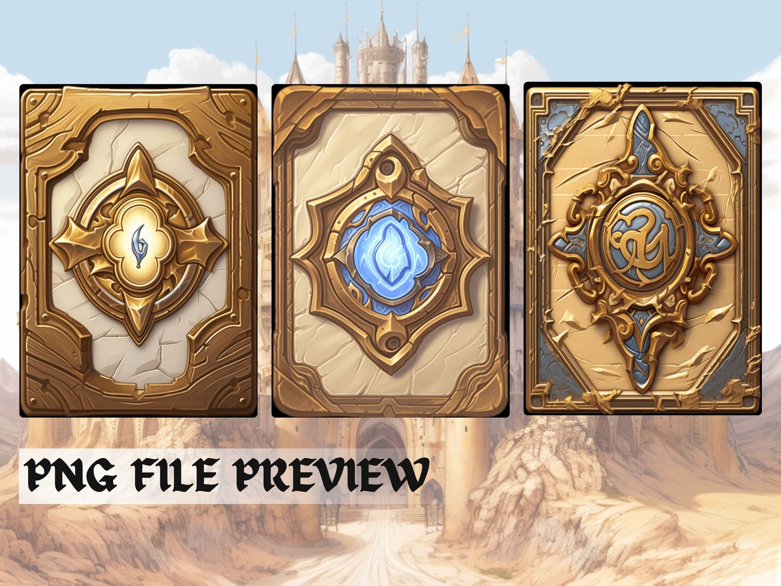 TCG Fantasy Card Template | TCG Game | PNG Files | Digital Product - Etsy