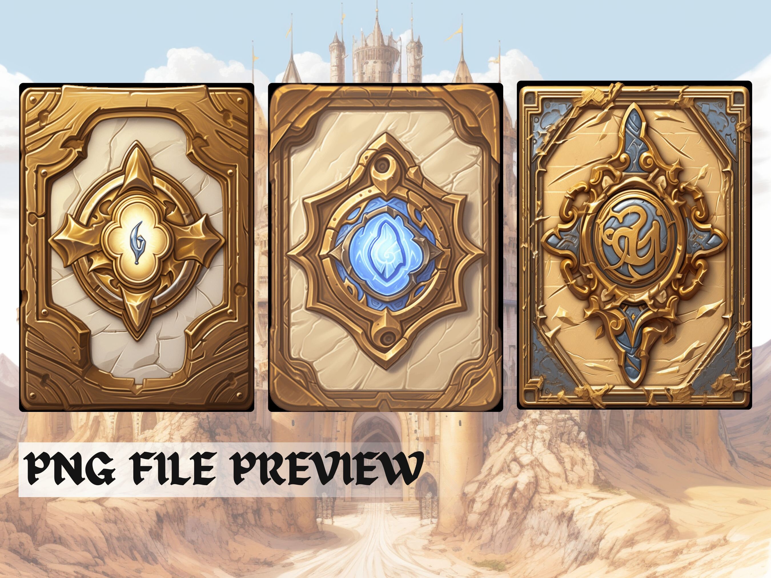 TCG Fantasy Card Template | TCG Game | PNG Files | Digital Product - Etsy