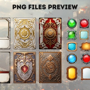 TCG Fantasy Card Template | TCG Game | PNG Files | Digital Product - Etsy