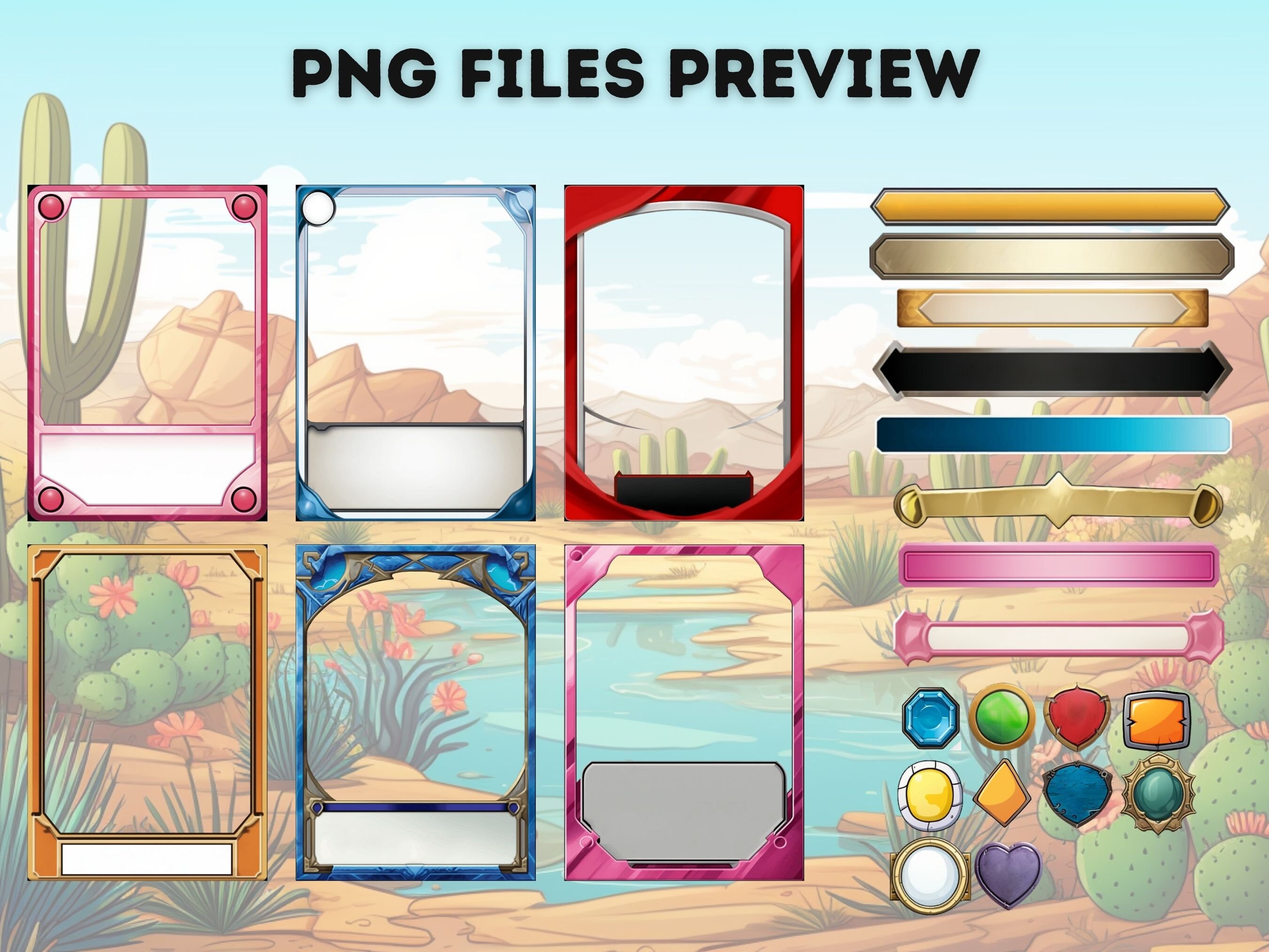TCG Cartoon Card Template | TCG Game | PNG Files | Digital Product - Etsy