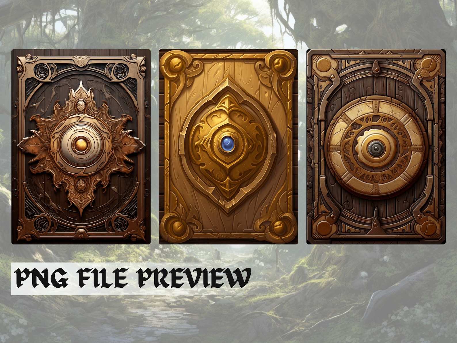 TCG Fantasy Card Template 2 | TCG Game | PNG Files | Digital Product - Etsy