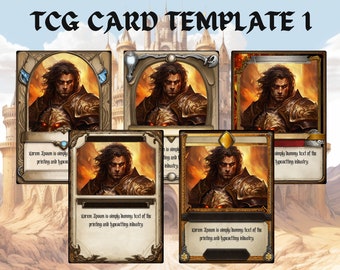 TCG Scifi Card Template | TCG Game | PNG Files | Digital Product - Etsy