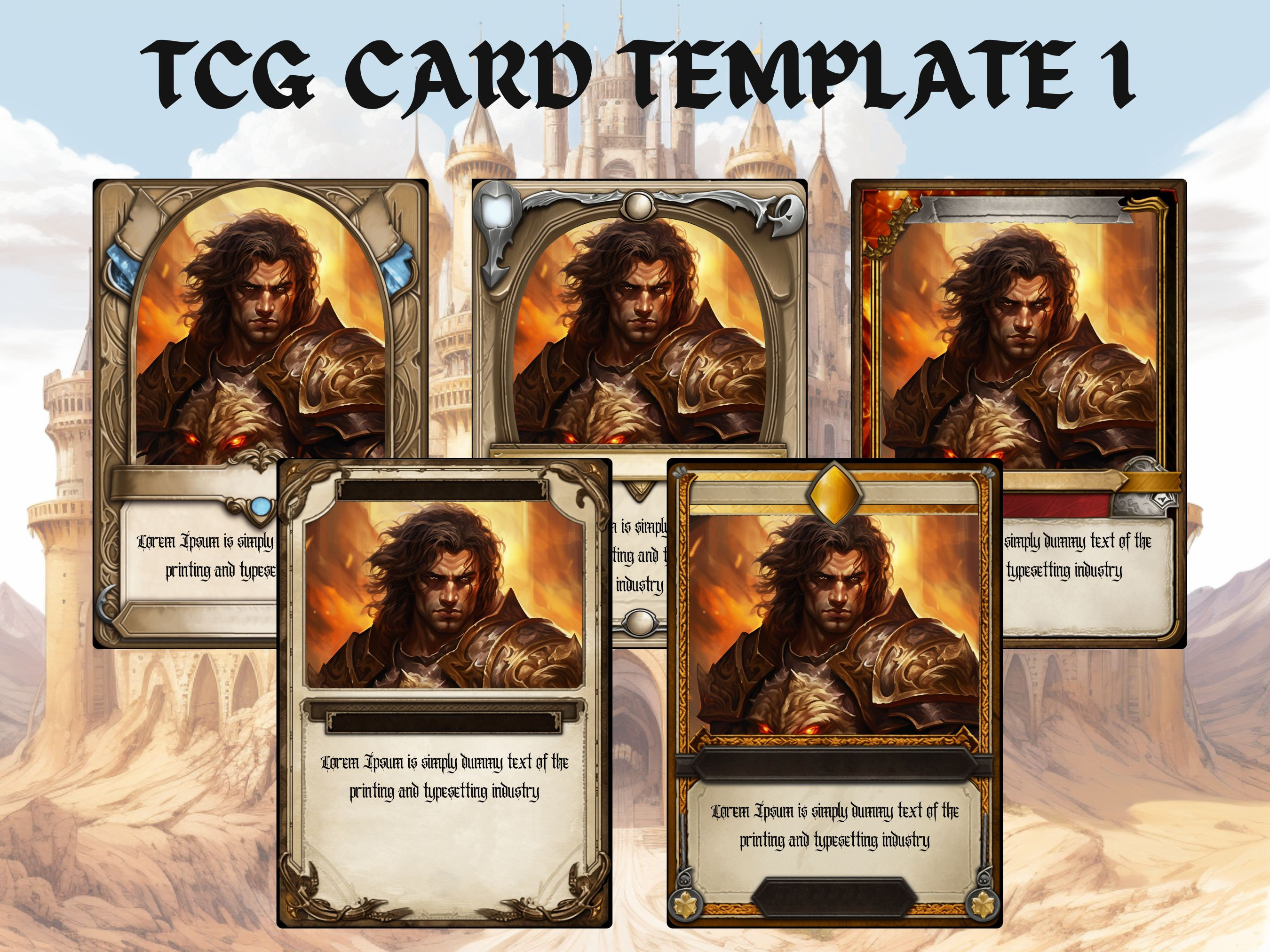 TCG Fantasy Card Template | TCG Game | PNG Files | Digital Product - Etsy