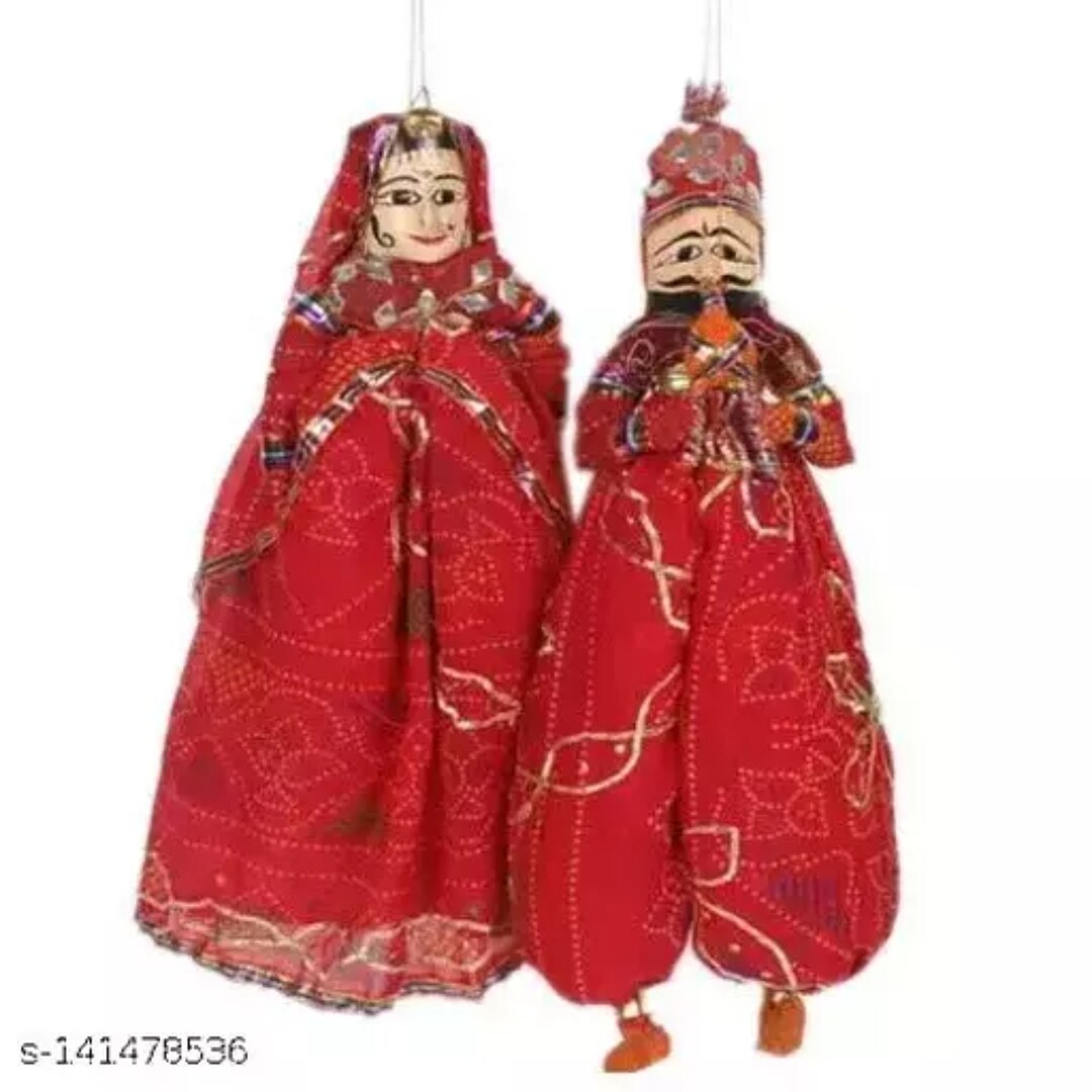 Craft India Rajasthani Couple Kathputli Puppets Set of 2 - Etsy
