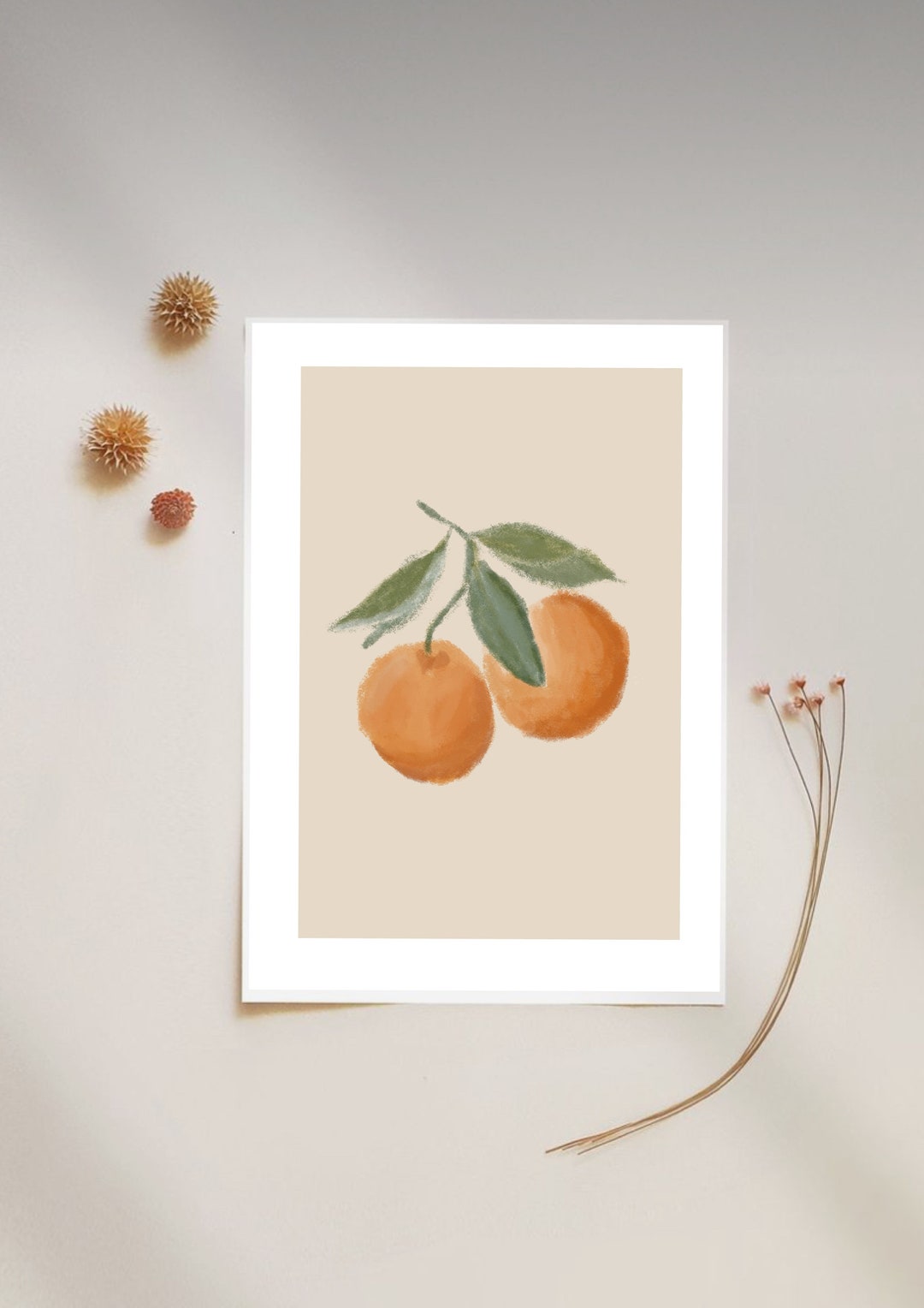 A4 Peach Drawing Downloadable Print - Etsy