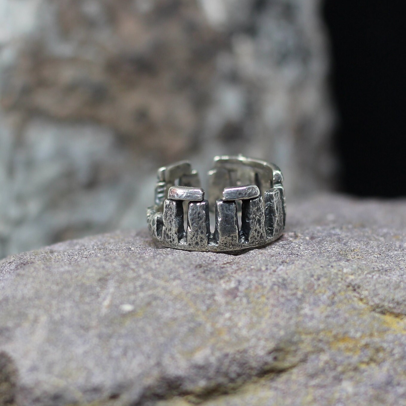 Neolithic Stonehenge Miniature Jewelry Ring. Druid Observatory. Ancient ...