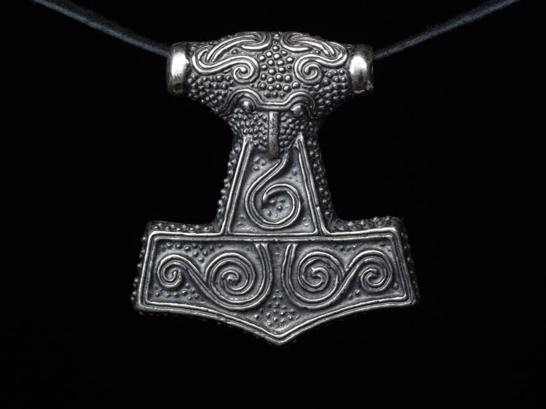 Thor's Hammer Skane Mjolnir Pendant Viking Jewelry Norse Nord Mythology ...