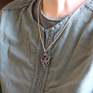 Triquetra Triskele Dragon Ouroboros Pendant. Pagan Ancient Symbol Snake ...