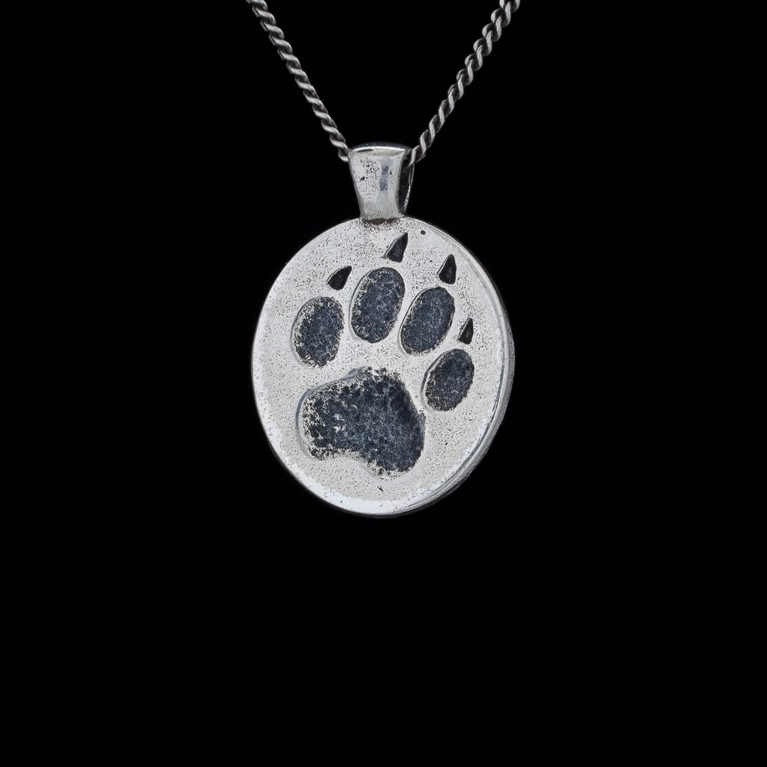 Wolf Paw Jewelry Pendant. Dog Paw Symbol. Protective Amulet. Wild ...