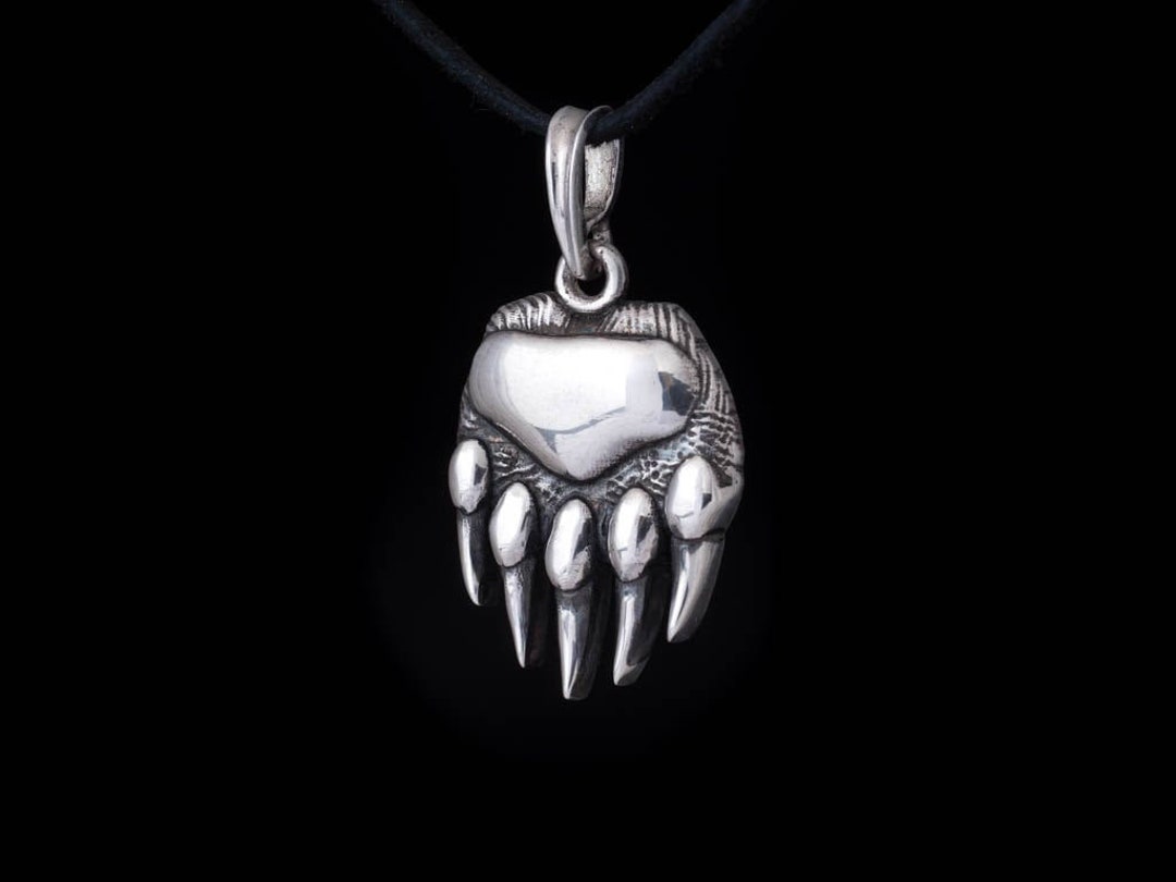 Bear Paw Animal Jewelry Pendant. Animal Beast Paw. Neat Clawed Paw ...
