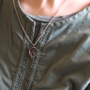 Triquetra Triskele Dragon Ouroboros Pendant. Pagan Ancient Symbol Snake ...