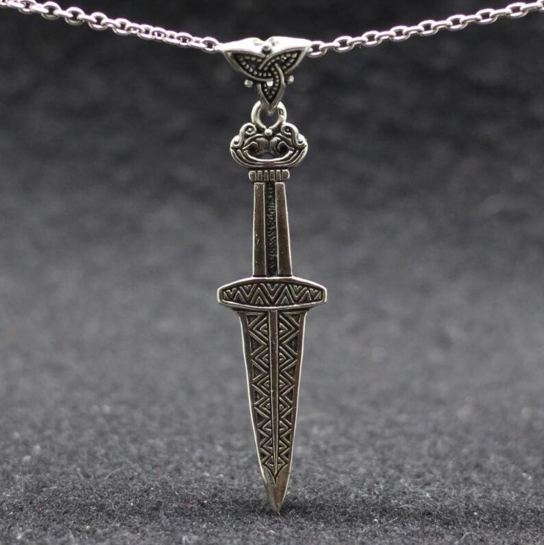 Stylized Scythian Akinak Silver Sword Patterned Type Pendant. Ancient ...
