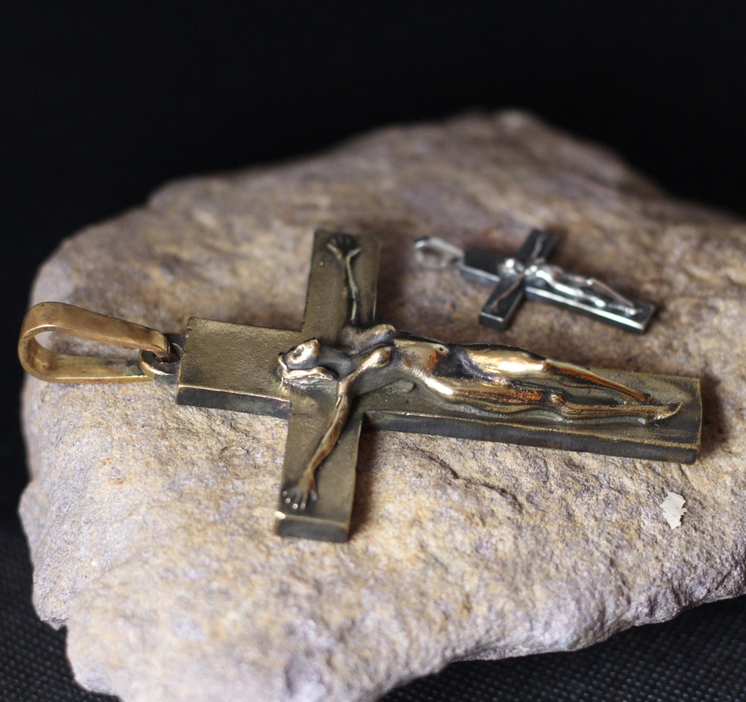 BIG Woman on Cross Jewelry Pendant. Female Crucifix. Female Cross ...