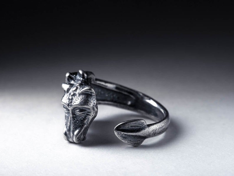 Cute Sleeping Dragon Ring. Baby-dragon on the Finger. Ethnic Style ...