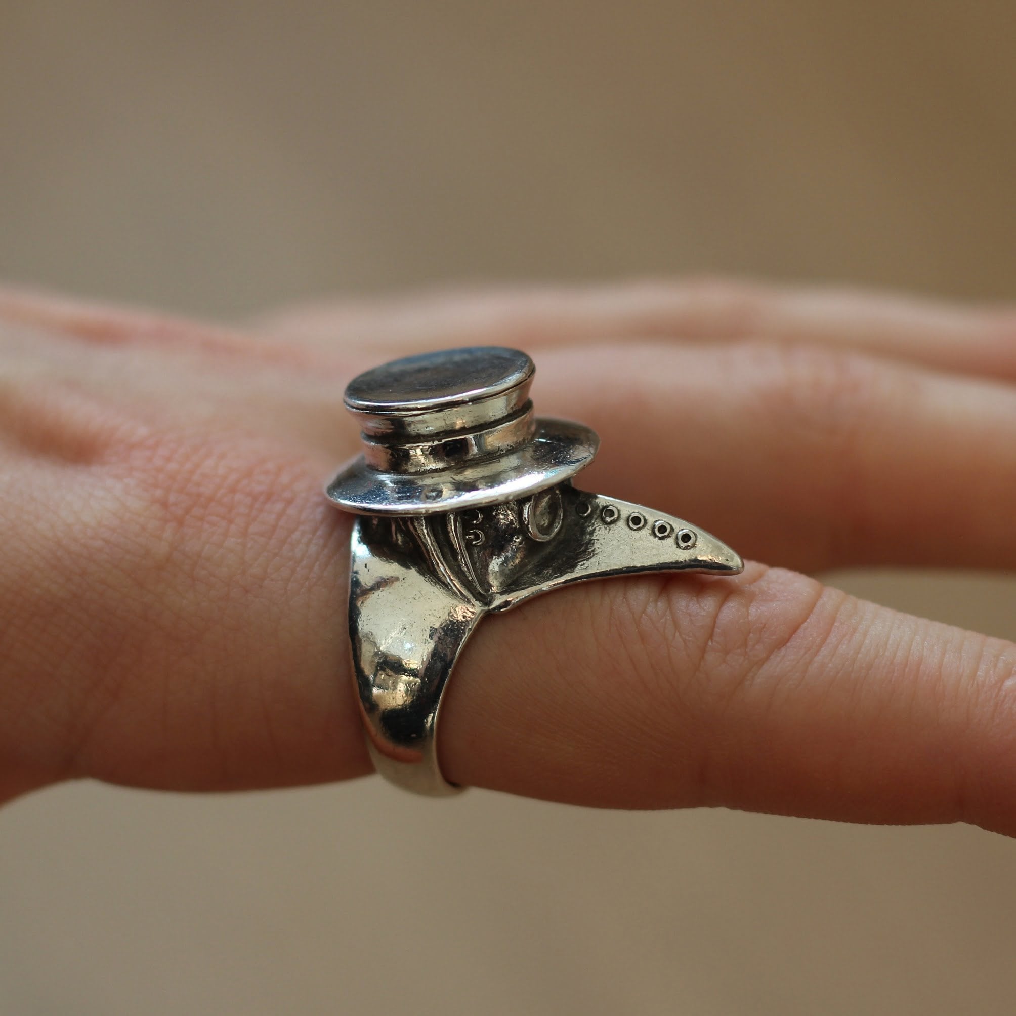 Plague Doctor Ring Plague Mask Jewelry Ring. Medieval Medicine - Etsy