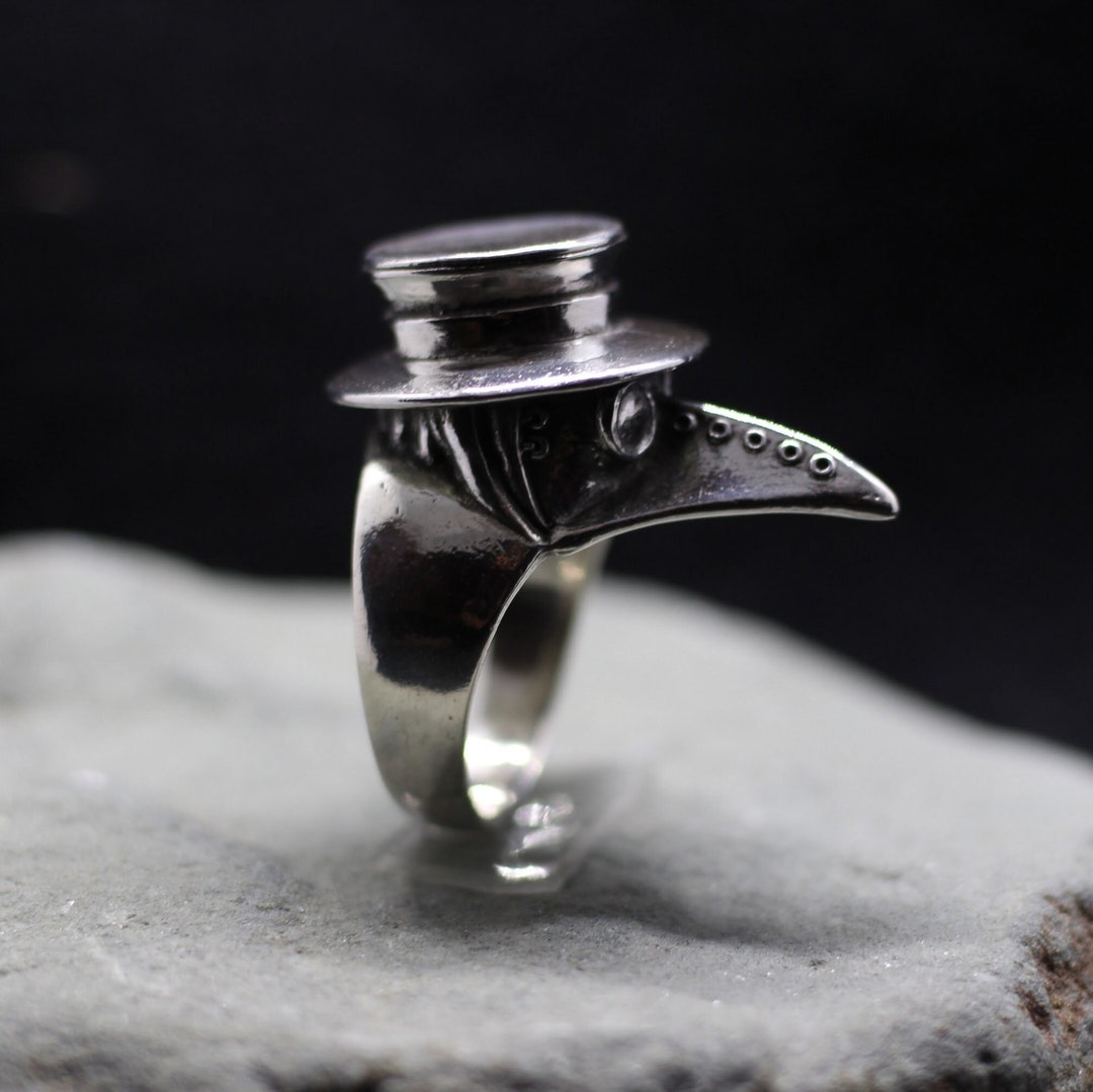 Plague Doctor Ring Plague Mask Jewelry Ring. Medieval Medicine Death ...