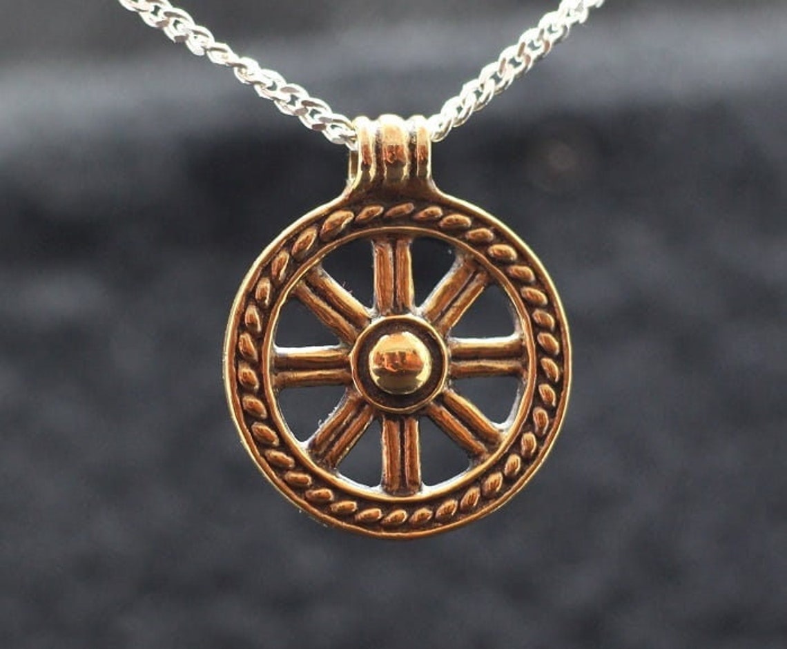 Circle Wheel of Perun Slavic Nordic Mythology Jewelry Pendant. Pagan ...