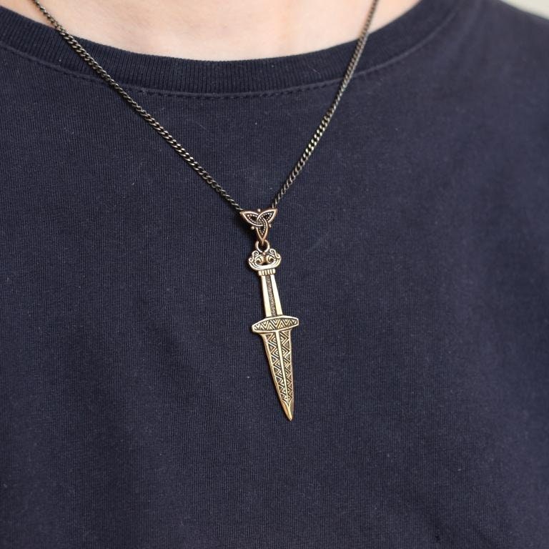 Stylized Scythian Akinak Silver Sword Patterned Type Pendant. Ancient ...