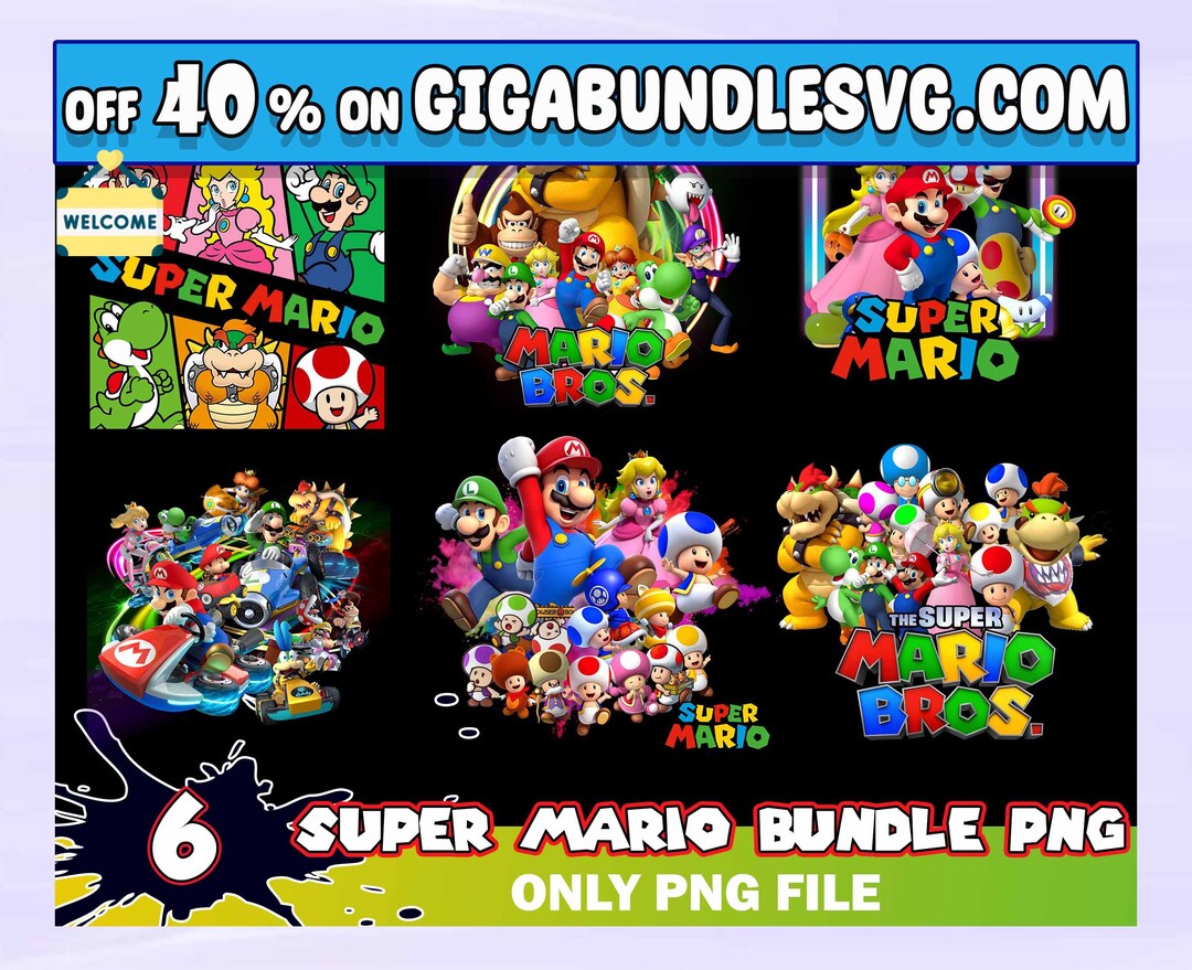Super Mario Job PNG Bundles Super Mario Doctor Teacher - Etsy