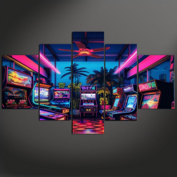 Game 5 Panel Canvas - Etsy