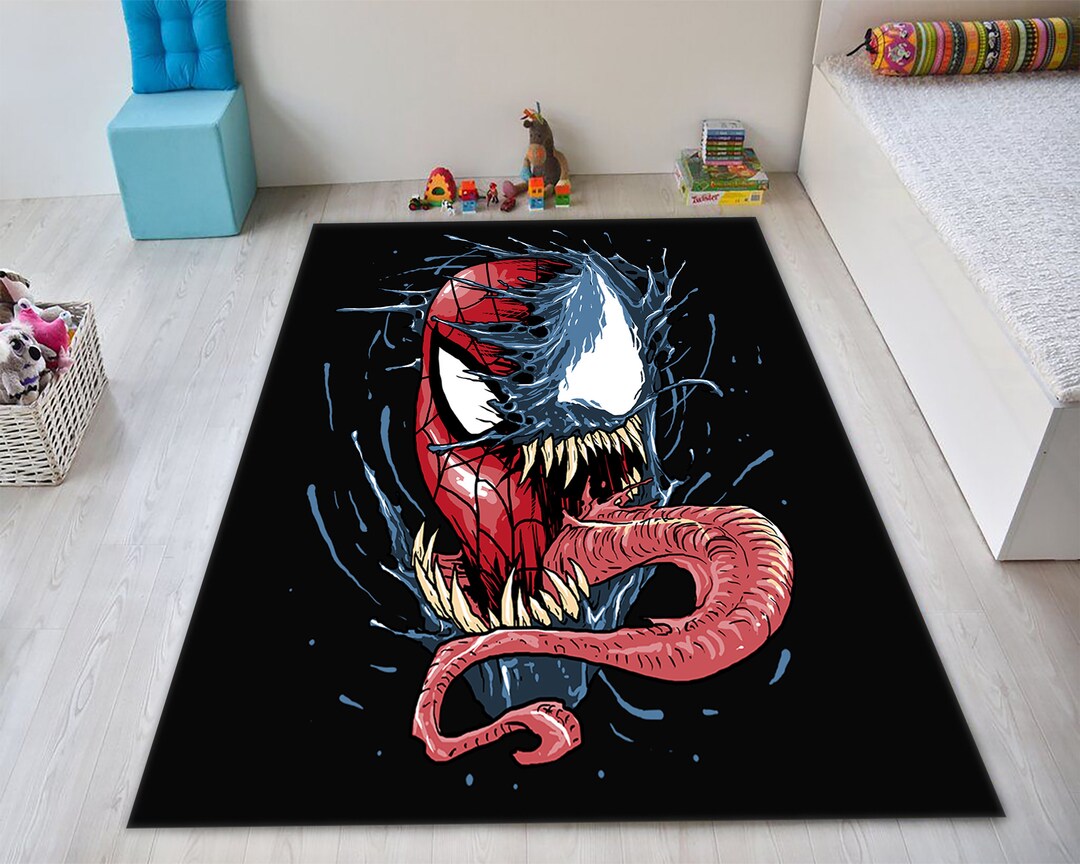 Deadpool Design Spiderman Spider Man Cartoon Rug Kids - Etsy