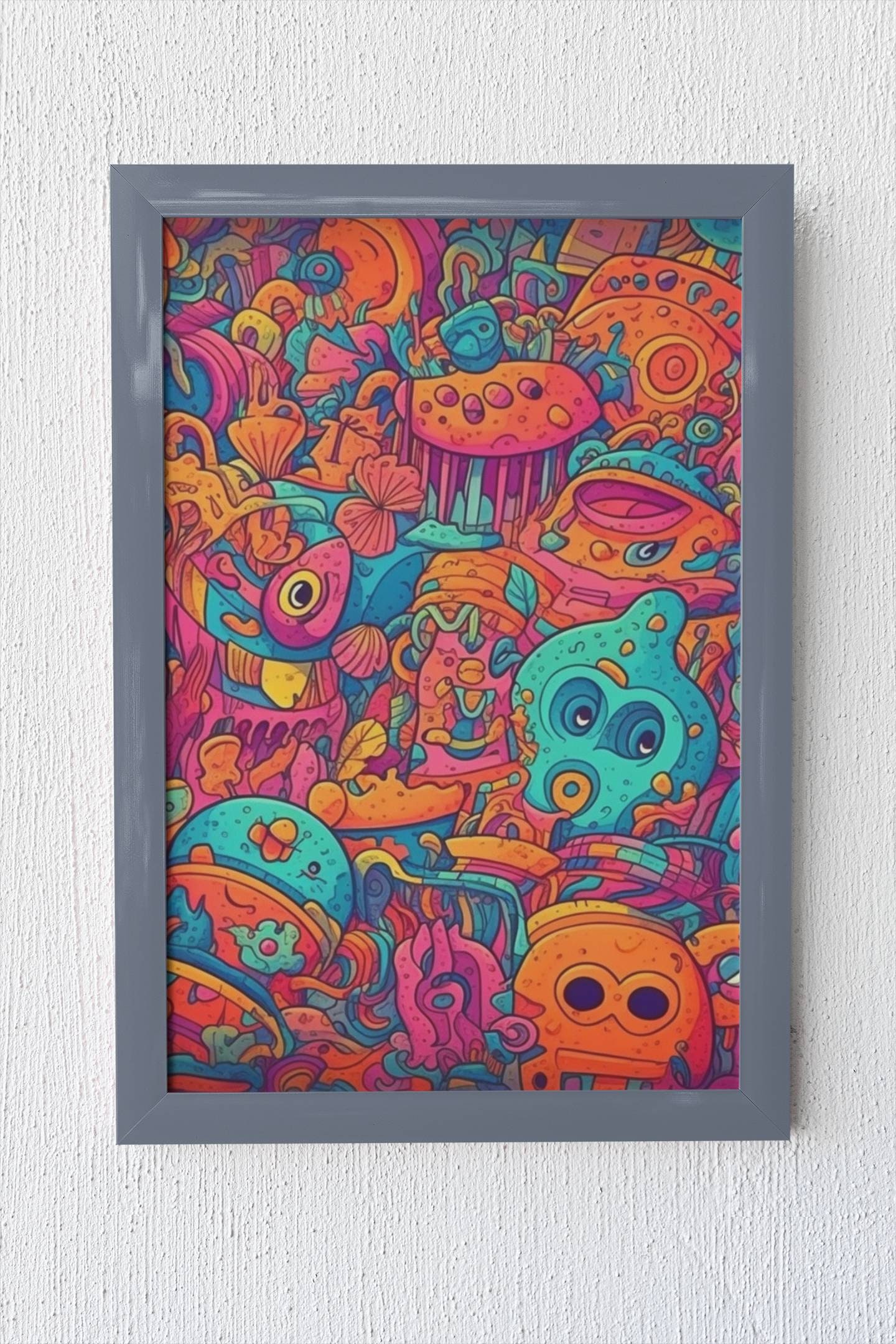 Surreal World: Surreal, Psychedelic, 2D, Cartoon Art Print - Etsy