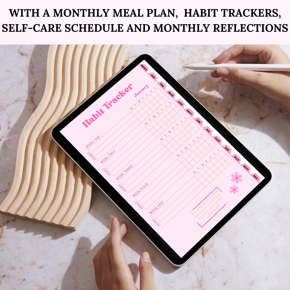 Undated Digital Planner 2023 2024 | Over 400 Pages | ADHD Digital ...