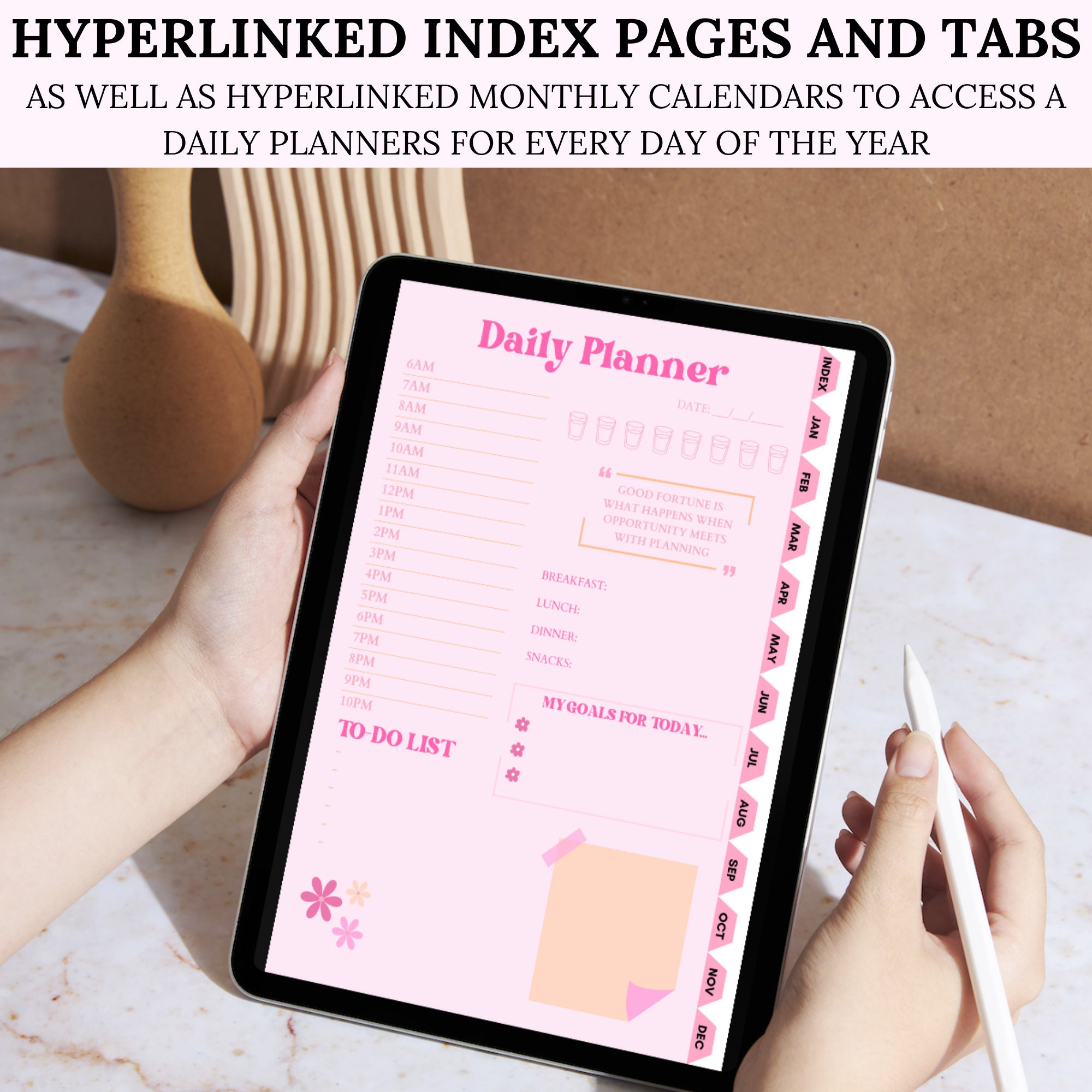 Undated Digital Planner 2023 2024 | Over 400 Pages | ADHD Digital ...