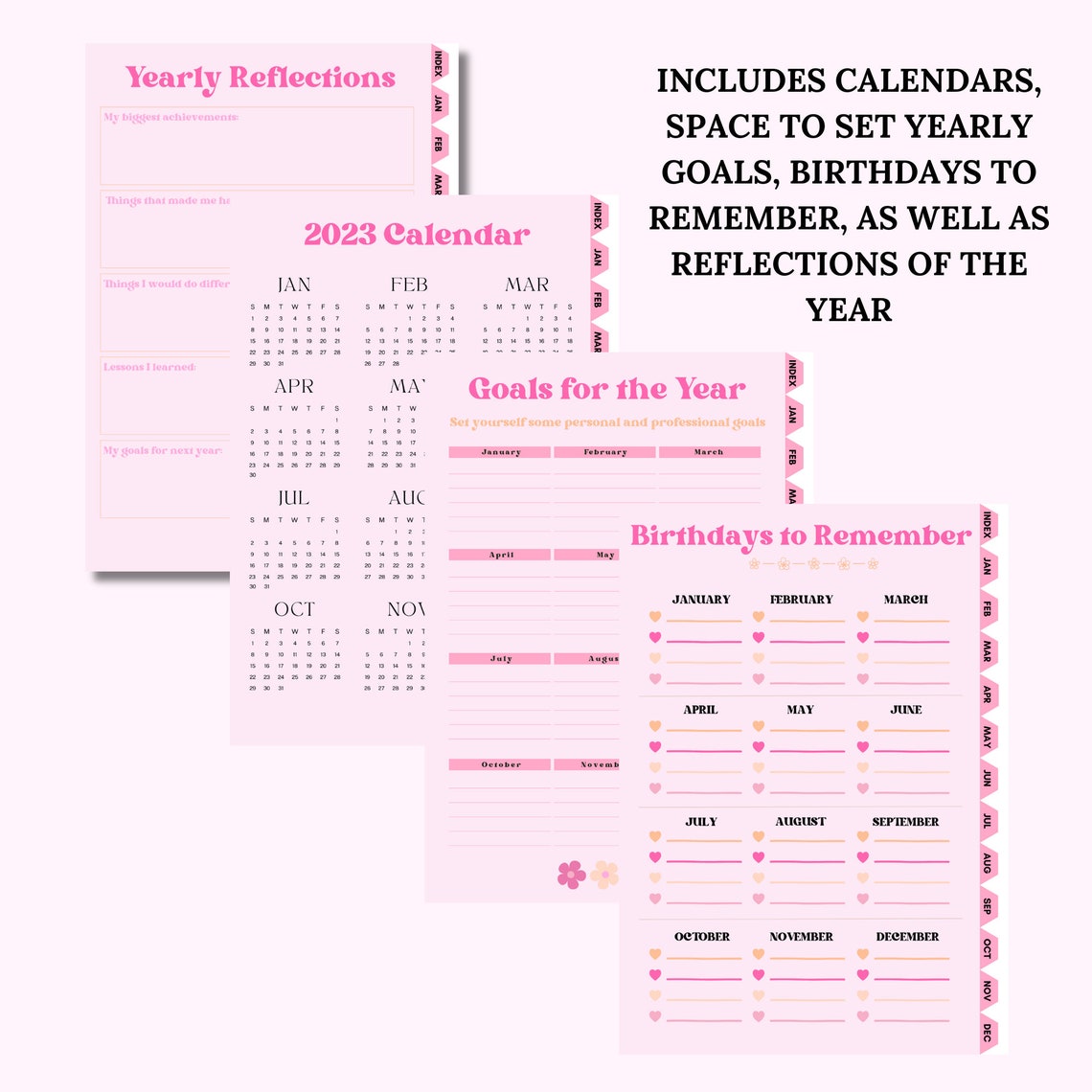 Undated Digital Planner 2023 2024 | Over 400 Pages | ADHD Digital ...