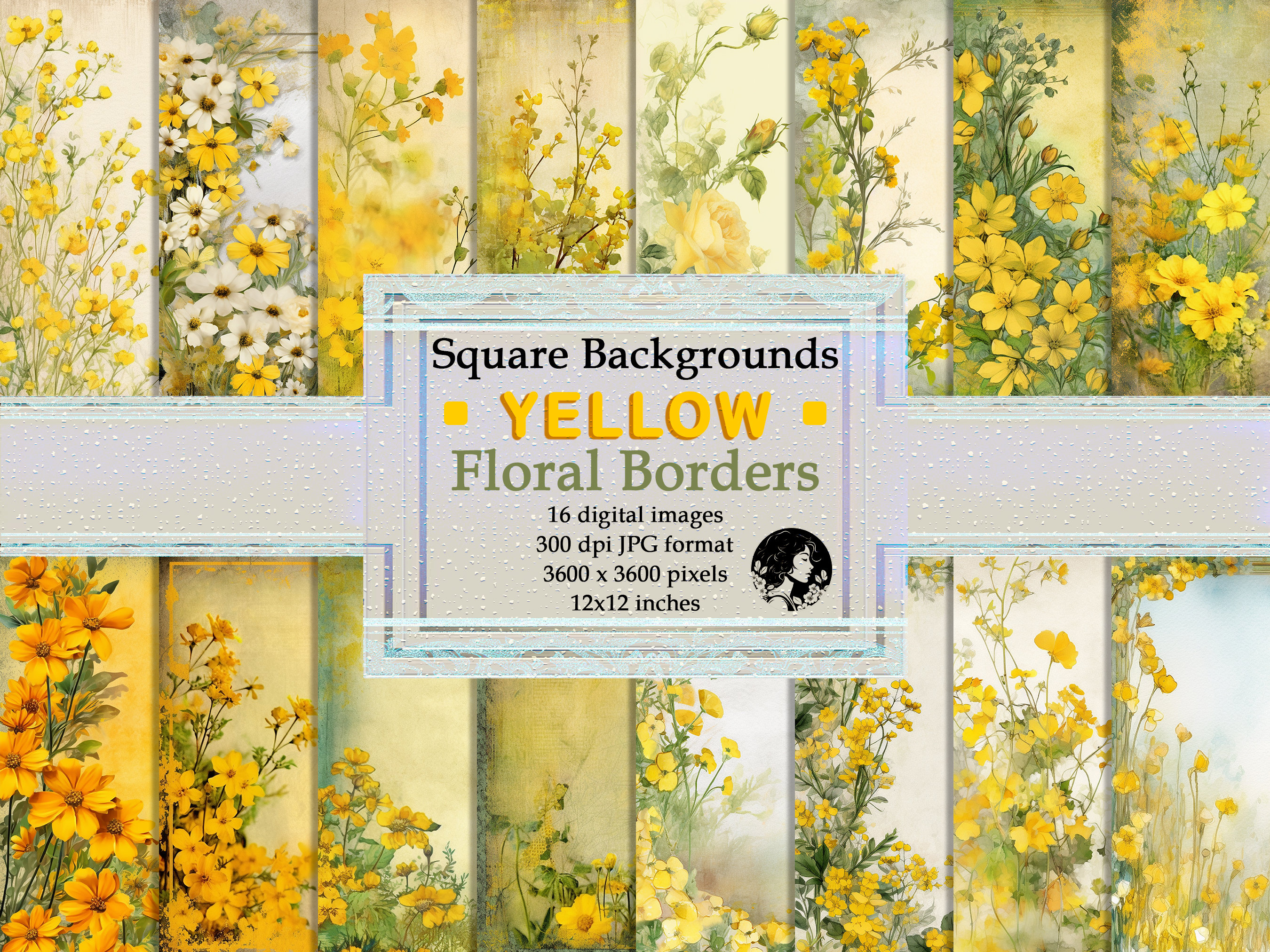 Yellow Flower Borders