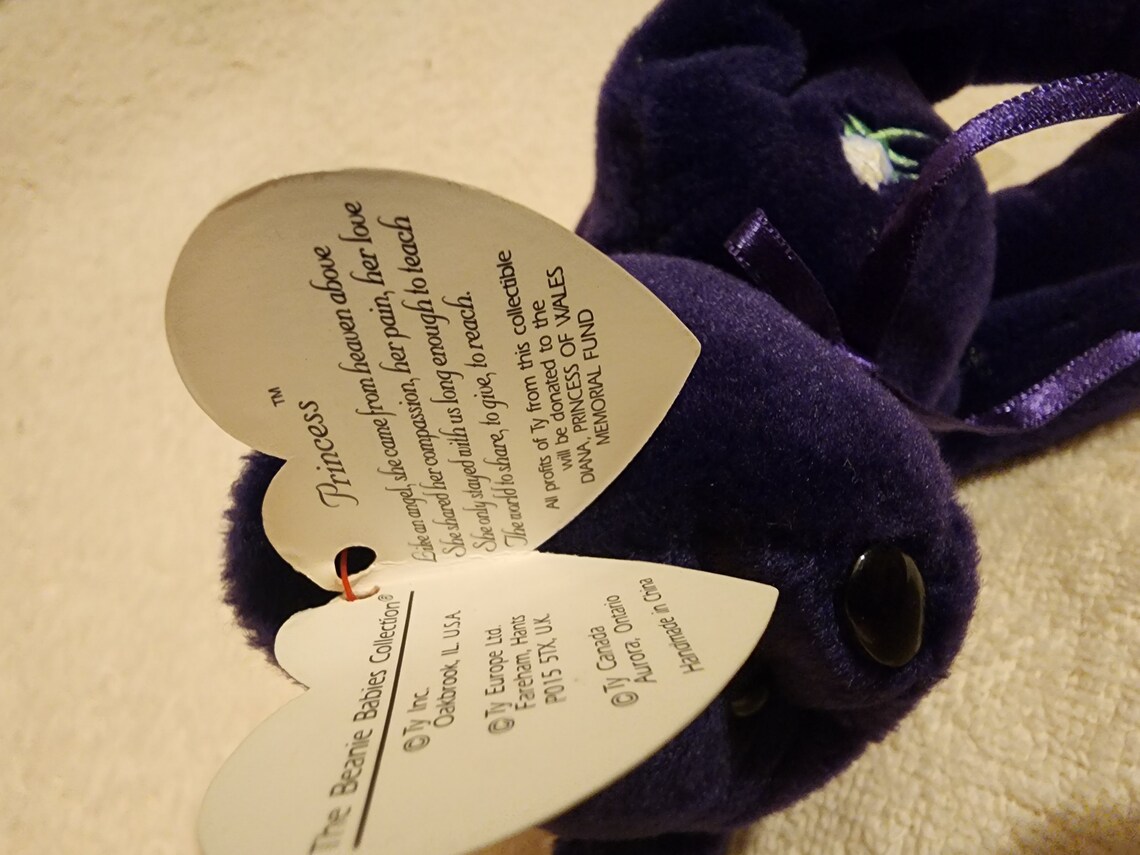 RARE 1997 Princess Diana Beanie Baby With ERRORS - Etsy