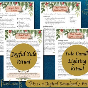 Yule Grimoire Printable: Winter Solstice Book of Shadows (PDF) - Etsy