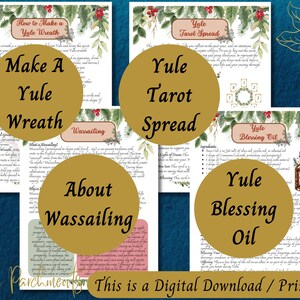 Yule Grimoire Printable: Winter Solstice Book of Shadows (PDF) - Etsy