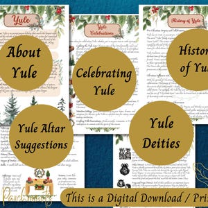 Yule Grimoire Printable: Winter Solstice Book of Shadows (PDF) - Etsy