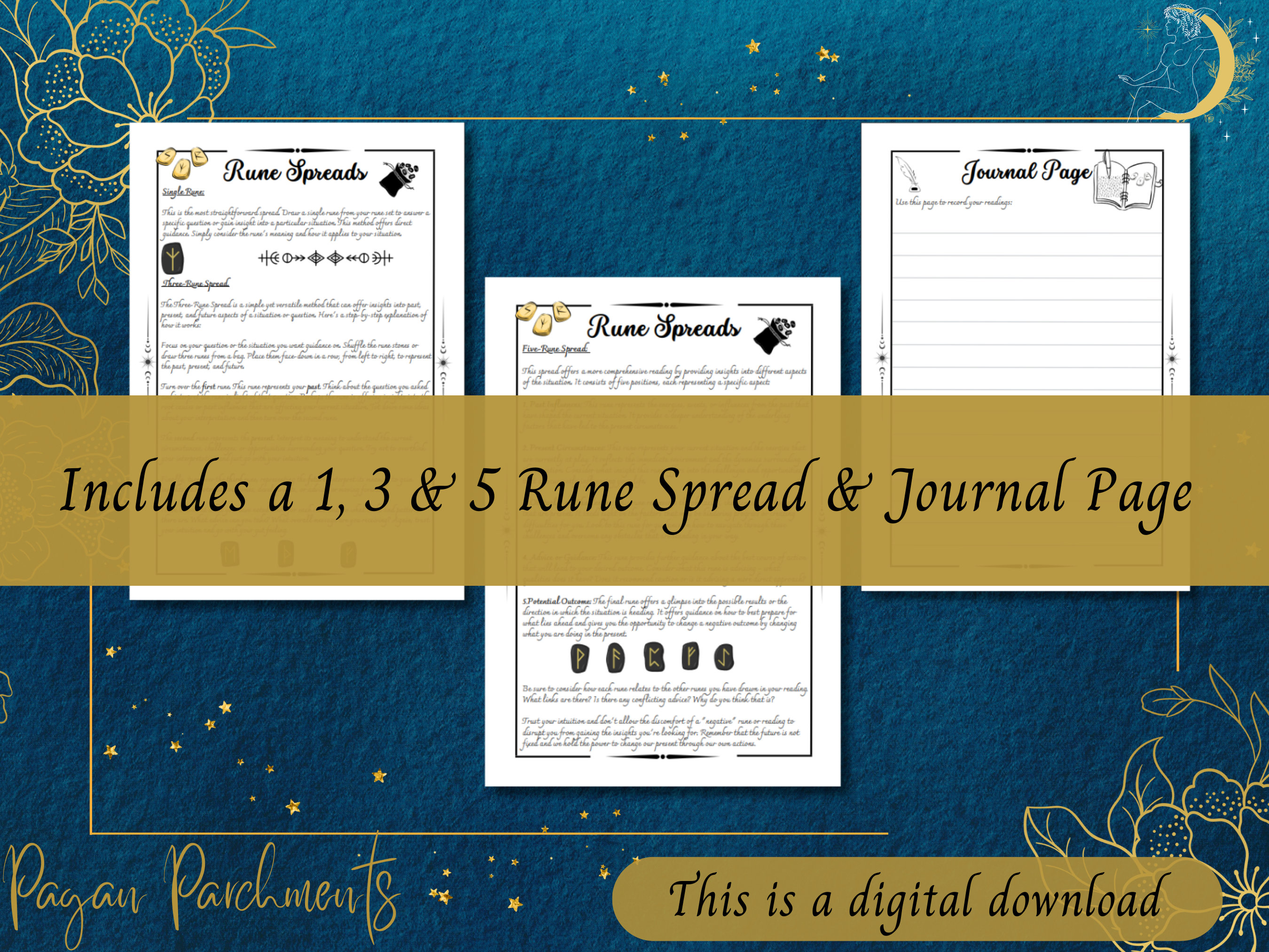 Ultimate Rune Guide, Runes Grimoire Printable, Rune Cheat Sheets, Norse ...