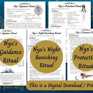 Nyx's Grimoire, Greek Goddess of Night, Book of Shadows (printable PDF ...